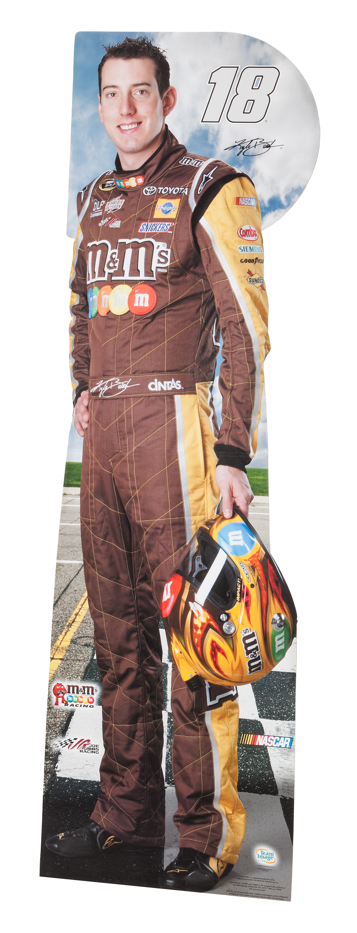 NASCAR Life-Size Standee - #18 Kyle Busch | Bass Pro Shops